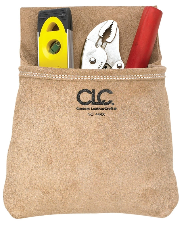 CLC Tool Works Series 444X Tool Pouch, 1-Pocket, Suede Leather, 1 in W ...