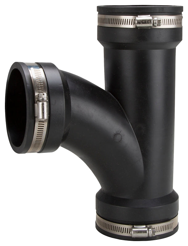 ProSource QT-300 Flexible Pipe Tee, PVC, Black – Shell Lumber and Hardware