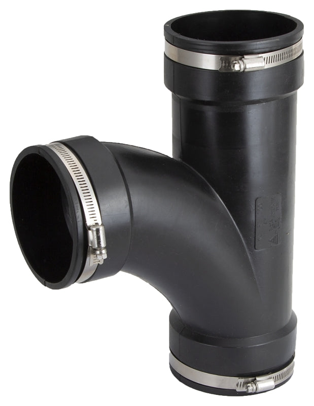 ProSource QT-400 Flexible Pipe Tee, PVC, Black – Shell Lumber and Hardware