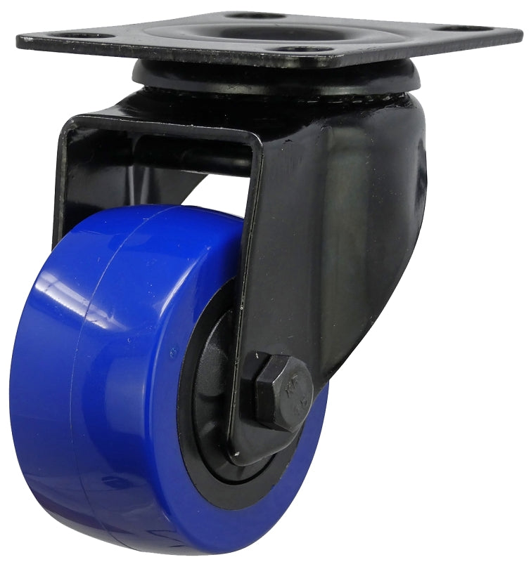 Shepherd Hardware 3657 Swivel Caster, 2 in Dia Wheel, TPU Wheel, Black ...