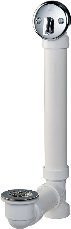 Keeney 640PVC Bath Drain Assembly, PVC, Polished Chrome, For: All Stan ...