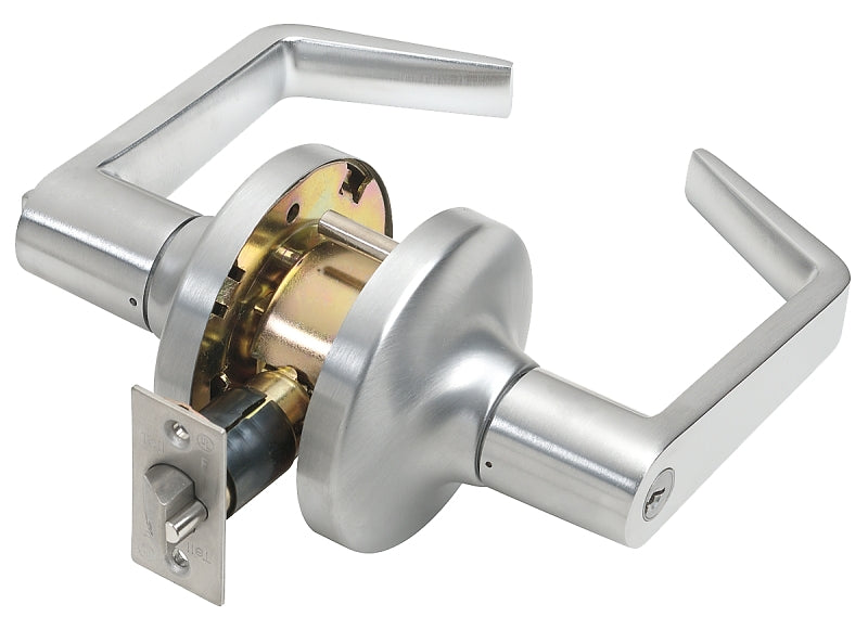 Tell Manufacturing CL100011 Entry Lever, Turnbutton Lock, Satin Chrome ...
