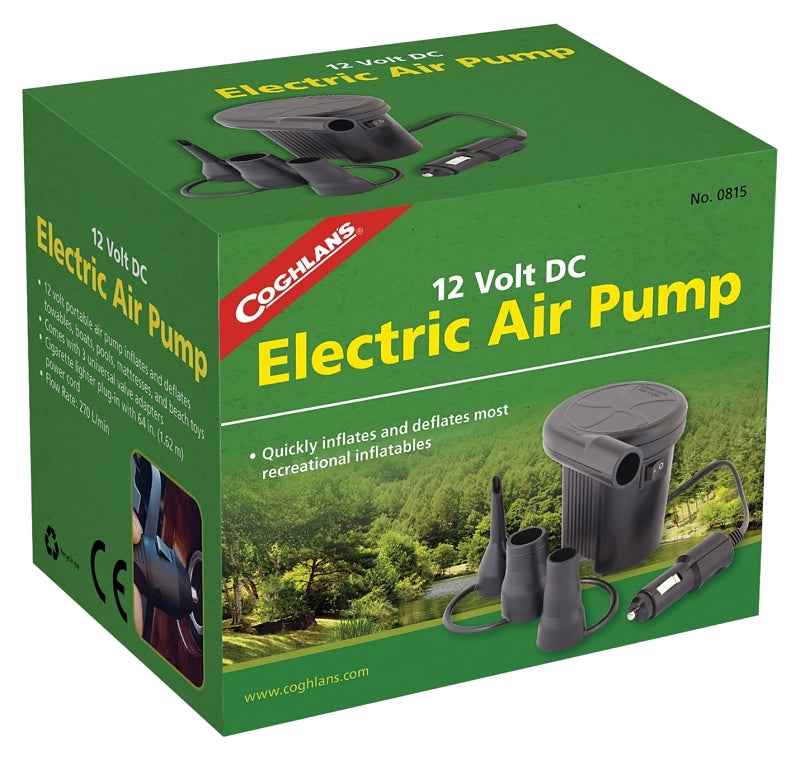 Coghlan's 0815 Electric Air Pump, 5.5 A, 12 VDC, 0.54 psi Max Pressure ...