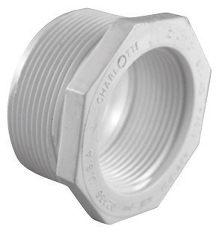 Charlotte Pipe 2 in. Dia. x 1 in. Dia. MPT To FPT Schedule 40 PVC Redu ...
