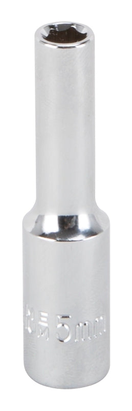 Vulcan MT6487802 Drive Socket, 5 mm Socket, 1/4 in Drive, 6-Point, Chr ...