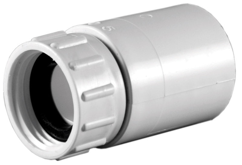 Lasco PVC Swivel Hose Adapter 3/4 in. Dia. x 3/4 in. Dia. White 1 pk ...