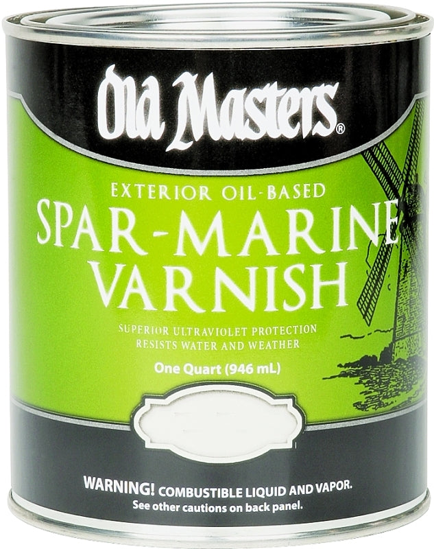 Old Masters 92404 Spar Marine Varnish, Gloss, Liquid, 1 qt, Pail ...