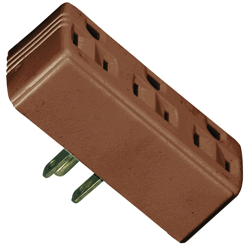 Eaton Wiring Devices BP1147B Outlet Adapter, 2 -Pole, 15 A, 125 V, 3 ...