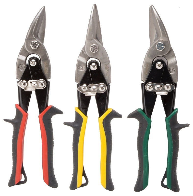 Vulcan JL-TS3PCS Aviation Snip Set, 10-1/8 in OAL, Left/Right/Straight ...