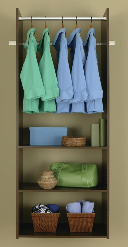 Easy Track RV1472-T Series Tower Closet, Truffle, 5/8 in W, 72 in H, 3 ...