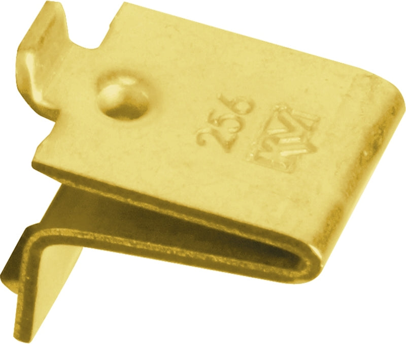Knape & Vogt 256 BR Pilaster Shelf Support Clip, Adjustable, Brass, St ...