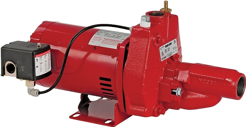 Red Lion 602137 Jet Pump with Injector, 17.6 A, 115/230 V, 0.75 hp, 1 ...