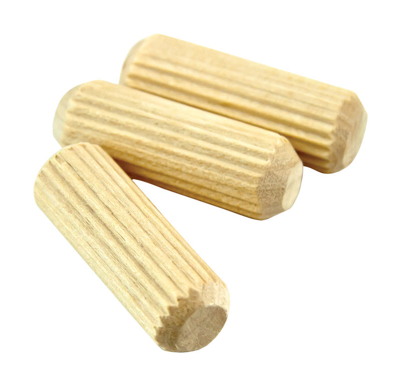 Wolfcraft Fluted Birch Dowel Pin 3/8 in. Dia. x 3/8 in. L – Shell ...