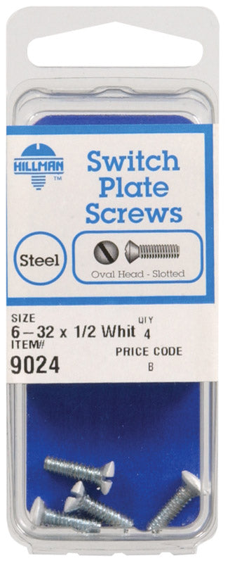 Hillman No. 6-32 Coarse Oval Switch Plate Screws 4 – Shell Lumber and ...