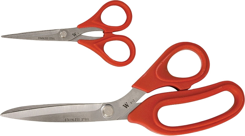 Crescent Wiss WHCS2 Scissors Set, Stainless Steel Blade, Soft-Touch Ha ...