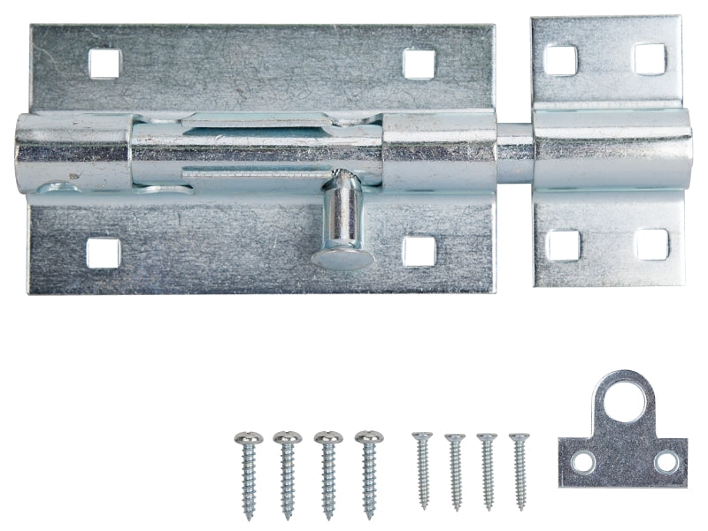 ProSource 33305ZCX-PS Padlockable Barrel Bolt, 0.6 Dia in Bolt Head, 6 ...