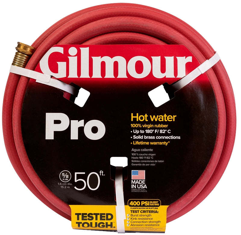 Gilmour Mfg 886501-1001 Commercial Hose, 50 ft L, Rubber, Red – Shell ...