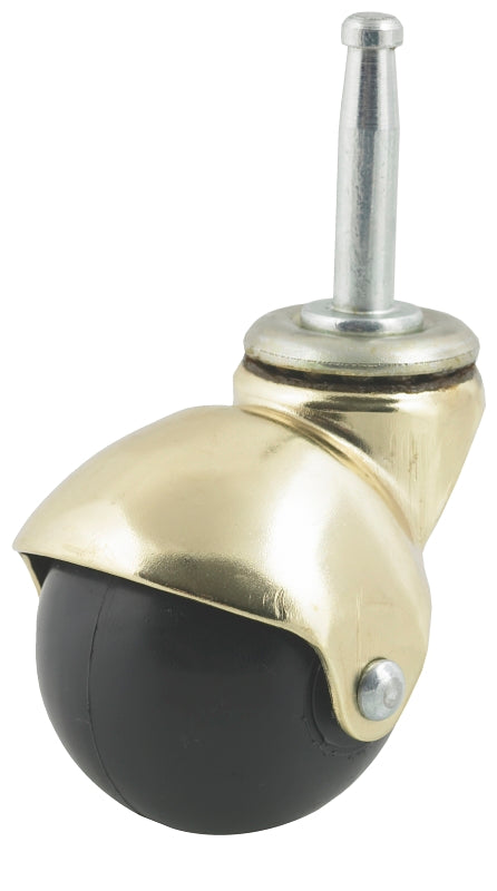 Dh Casters C-H20S1BR Ball Caster, Stem and Wood Socket Mounting, 4 in ...