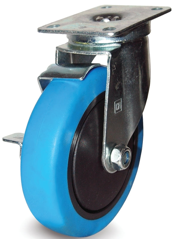 Dh Casters C-LM35P1BMSB Swivel Caster, 2-3/8 x 3-5/8 in Plate, 4-11/16 ...