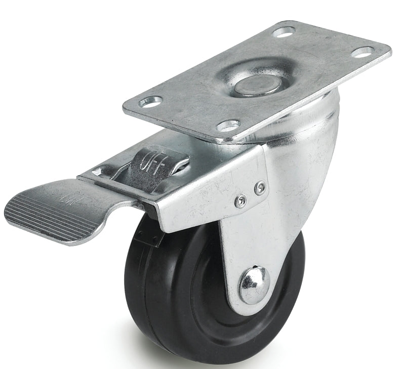 Dh Casters C-ML5P1RS Swivel Caster, 2-3/8 x 3-5/8 in Plate, 6-5/32 in ...