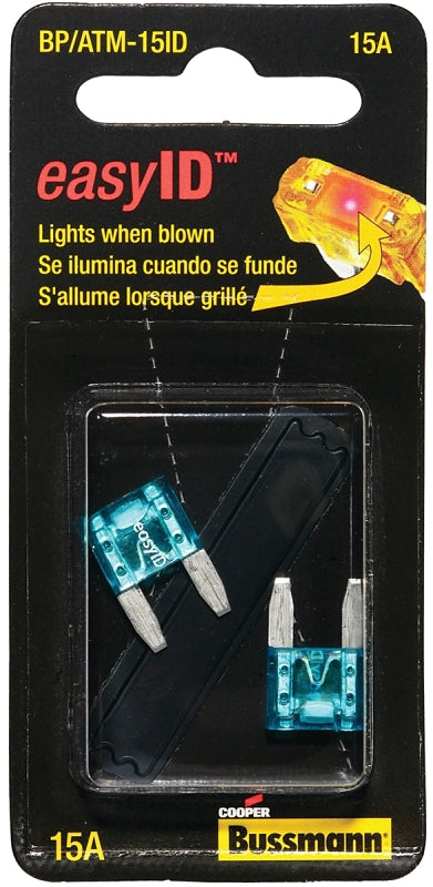 Bussmann BP/ATM-15ID Automotive Fuse, 1 kA Interrupt, Blade Fuse, 32 V ...