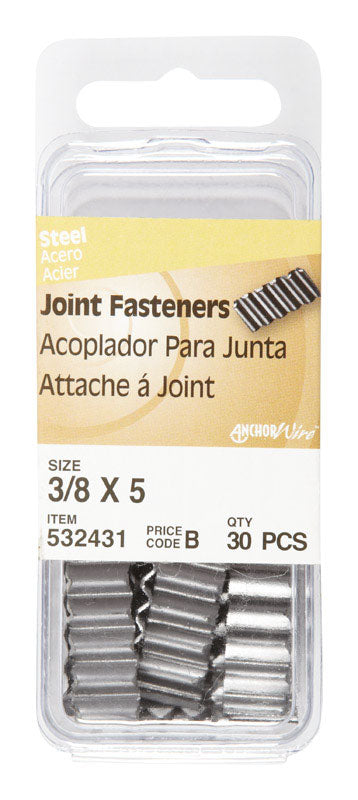 Hillman 1 in. L Joint Fastener Steel No. 5 3/8 Ga. 30 pc. – Shell ...