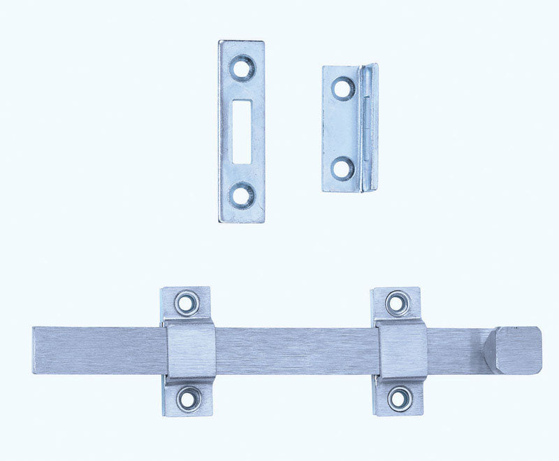 Tell 8 in. L Satin Chrome Surface Bolt – Shell Lumber and Hardware