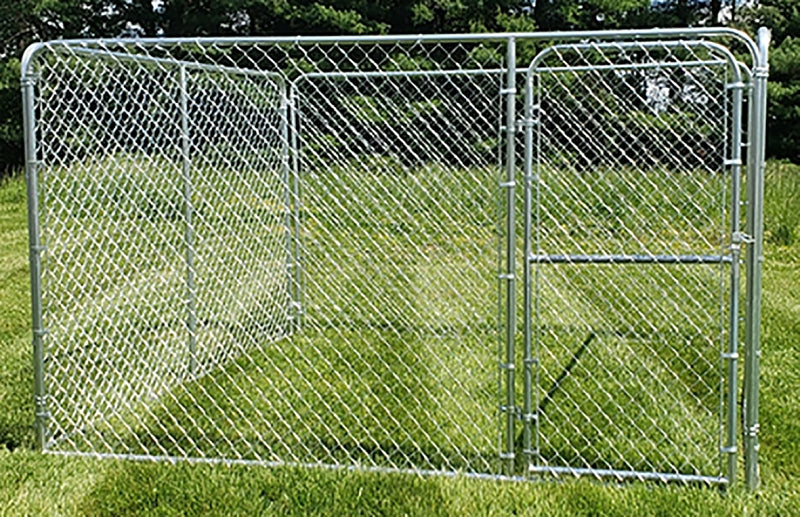 Davis Gate & Wire C-10WKRC Series Chain Link Dog Kennel, 10 ft OAL, 10 ...