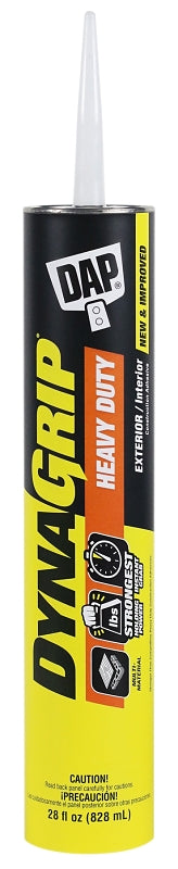 DAP DYNAGRIP 27510 Construction Adhesive, Off-White, 28 oz, Pack of 12 ...