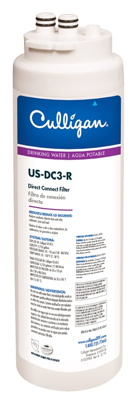 Culligan US-DC3-R Direct Connect Filter, 4750 gal, 1.5 gpm, Advanced F ...