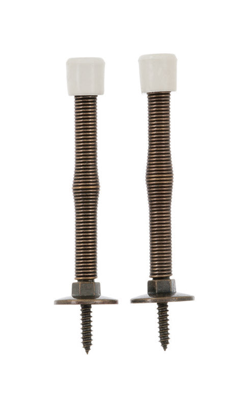 Ace Metal Spring Door Stop 3 in. L Antique Brass – Shell Lumber and ...