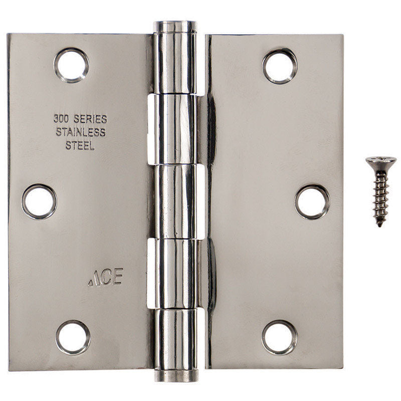 Ace Steel Residential Hinge 3-1/2 in. L Stainless Steel 1 pk – Shell ...