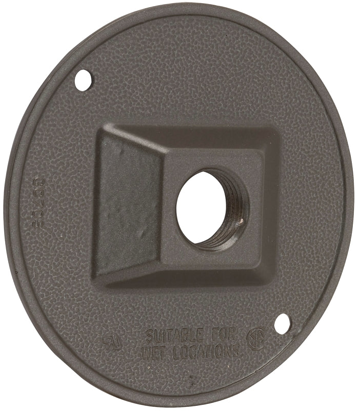 Hubbell 5193-7 Cover, Cluster, Lampholder, 4-1/8 in Dia, 4-1/8 in W, R ...