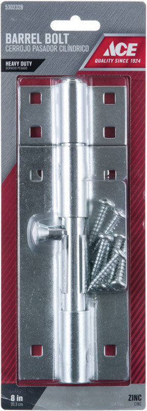 Ace 8 in. L Zinc-Plated Steel Barrel Bolt – Shell Lumber and Hardware