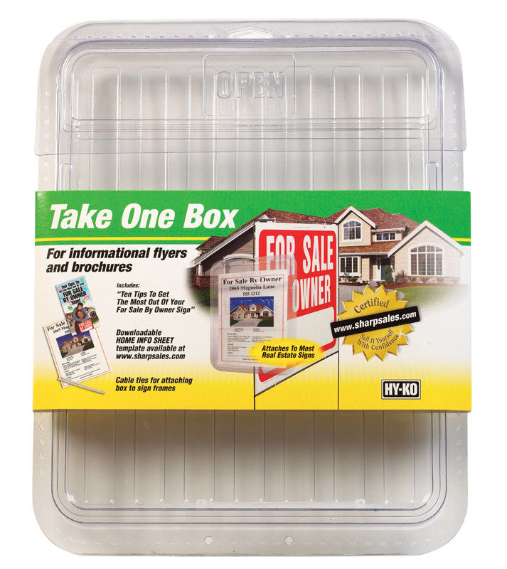 Hy-Ko 8-1/2 in. H x 11 in. W Plastic Take One Box – Shell Lumber and ...