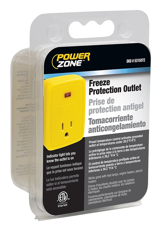 PowerZone ORFPO15 Single Outlet Signal, 125, Yellow – Shell Lumber and ...