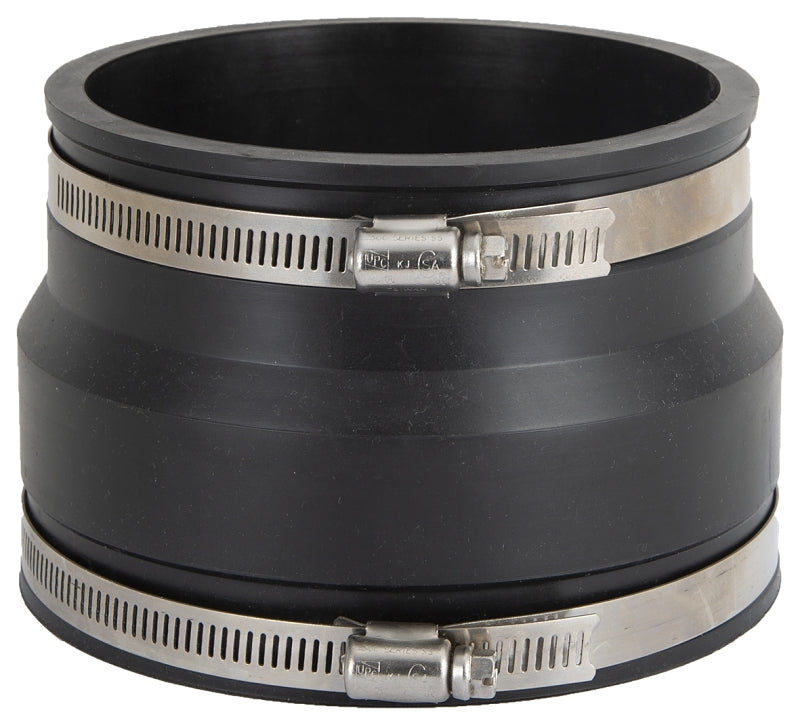 ProSource KJ-017 Coupling, 4 x 4 in, Clay to Asbestos Cement Fiber or ...