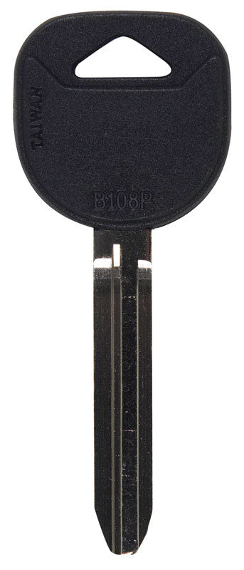 Hy-Ko Automotive Key Blank EZ# B108P Double sided Nickel-Plated Chevro ...
