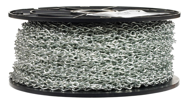 Campbell Chain Single Jack Chain 250 ft. L x 1/16 in. Dia. No. 16 Silv ...