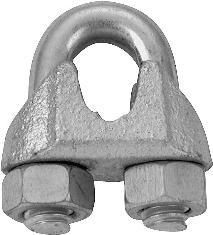 Campbell T7670489 Wire Rope Clip, 5/8 in Opening, Malleable Iron, Elec ...