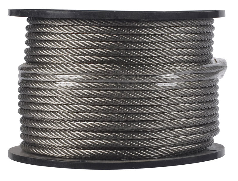 Campbell Chain Stainless Steel Cable 1/4 in. Dia. x 250 ft. L – Shell ...