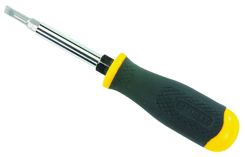 STANLEY 68-012 Screwdriver, 1/4, 5/16 in Drive, 7-3/4 in OAL, Rubber H ...