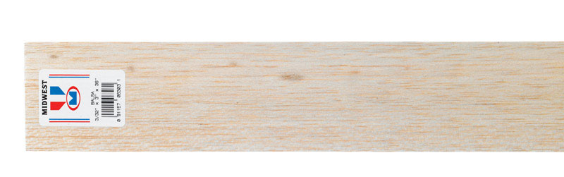 Midwest Products Balsawood Sheet 3/32 in. x 3 in. W x 3 ft. L – Shell ...