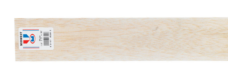 Midwest Products Balsawood Sheet 1/8 in. x 3 in. W x 3 ft. L – Shell ...