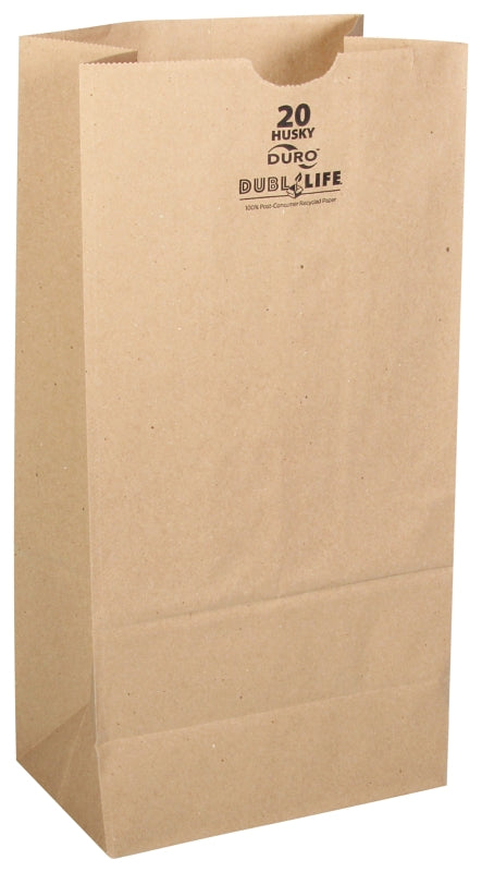 Duro Bag Husky Dubl Lif 70220 Grocery SOS Bag, #20, 8-1/4 in L, 5-5/16 ...