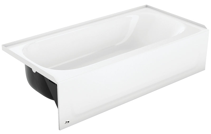 Bootz Aloha 011-4365-00 Series Bathtub, Left Drain Location, 39 gal Ca ...