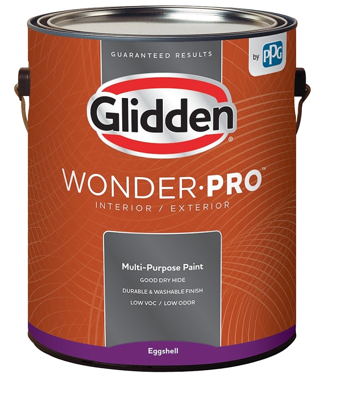Glidden Wonder-Pro GLWP31WB/01 Paint, Eggshell Sheen, Pastel Base/Whit ...