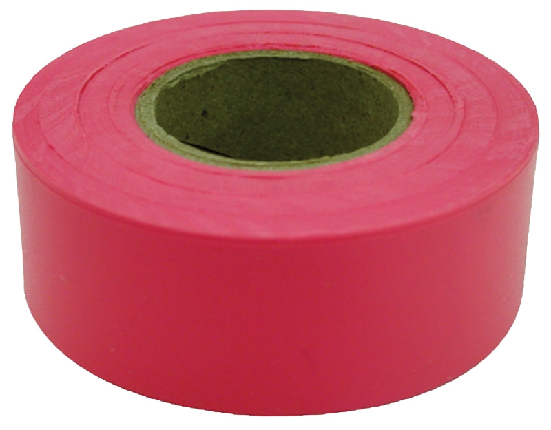 CH Hanson 17002 Flagging Tape, 150 ft L, 1-3/16 in W, Fluorescent Red ...