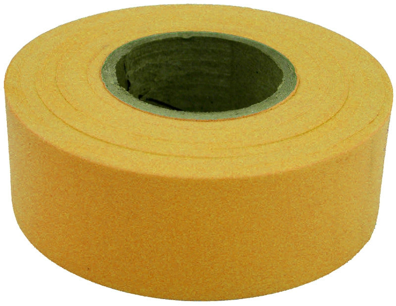 CH Hanson 17024 Flagging Tape, 300 ft L, 1-3/16 in W, Yellow, Polyethy ...