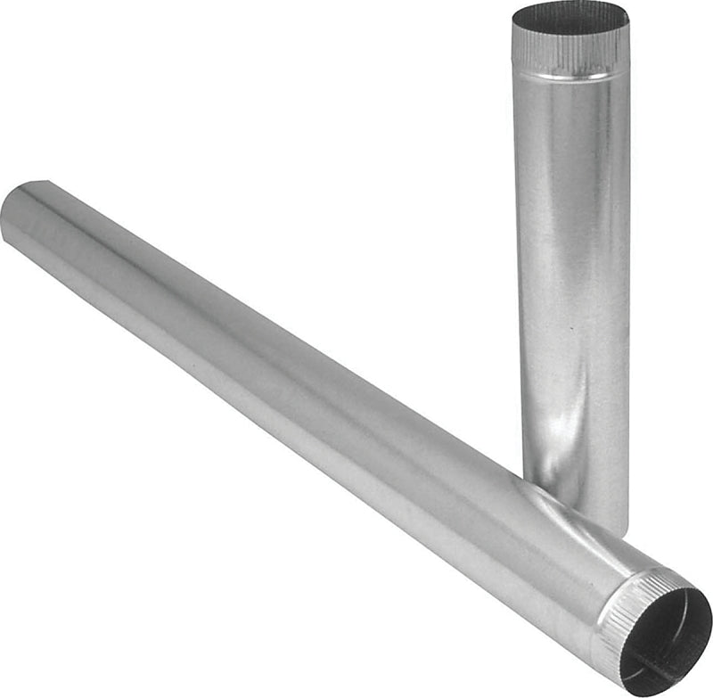 Imperial GV0360-A Round Pipe, 4 in Dia, 30 in L, 30 Gauge, Galvanized ...